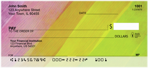 Pastel Brushstrokes Personal Checks