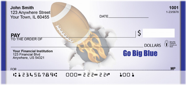 Go Big Blue Personal Checks