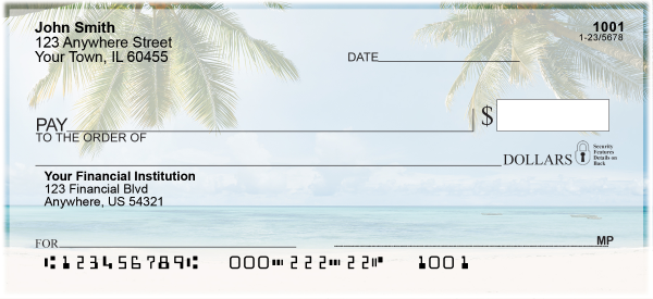 Tropical Palm Beach Personal Checks