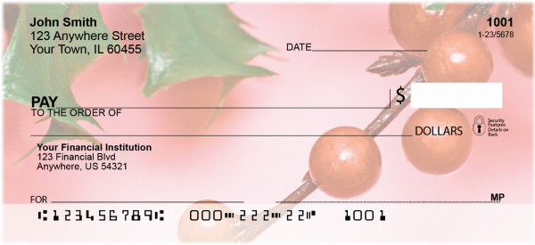 Holly On Pastels Personal Checks