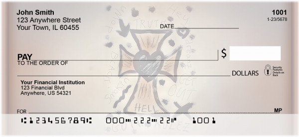Goth Rulez Personal Checks